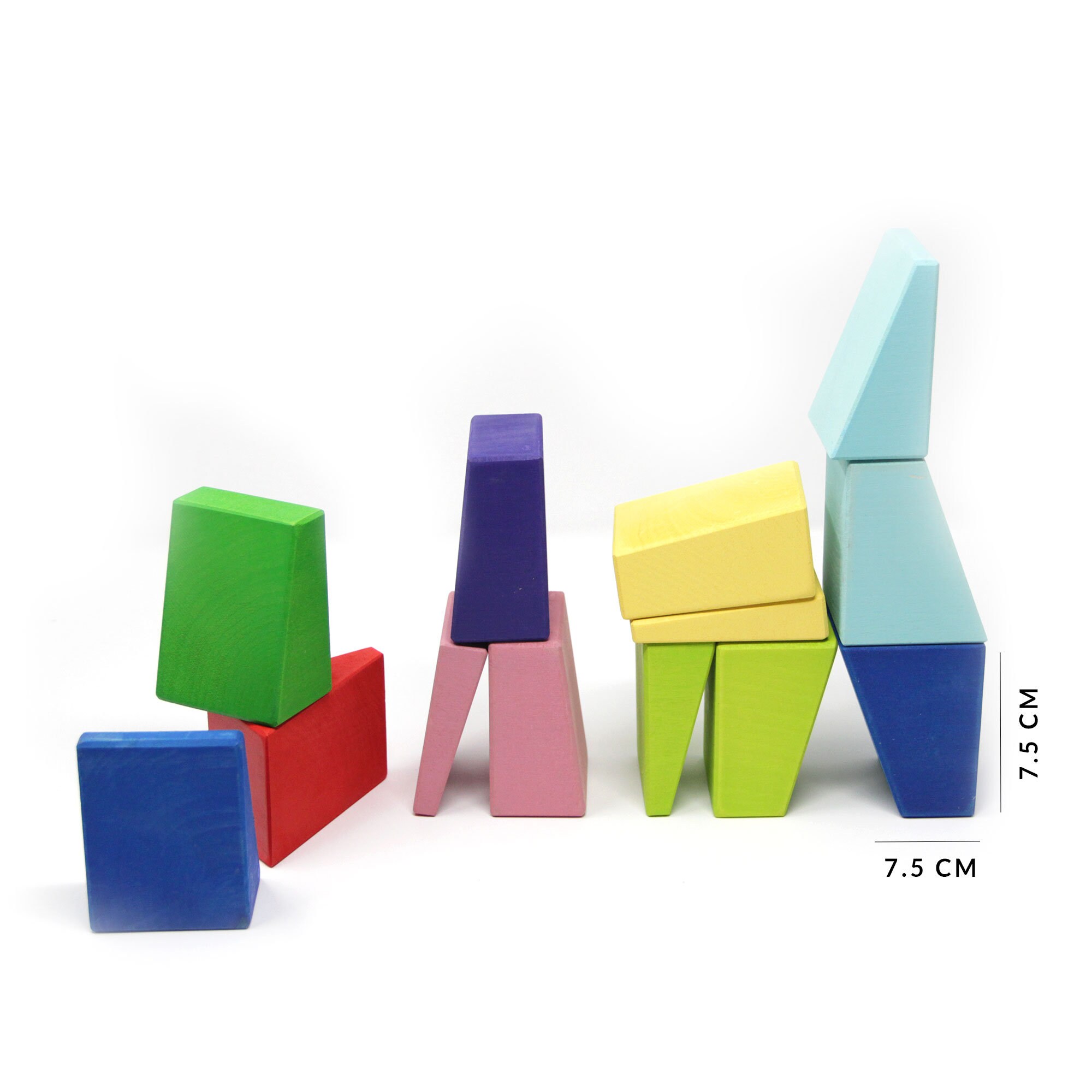 Large Construction Building Blocks Trapezoid Wooden Stacking - Etsy UK