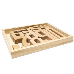 Large 10 Pcs Natural Wooden Numbers Blocks, Wooden Blocks, Balance ...