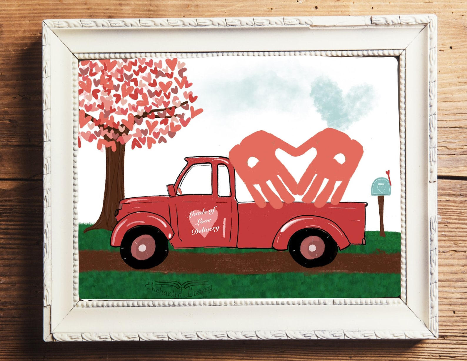 Valentine Truck, Handprint Craft, Loads of Love Activity, Kids Keepsake ...