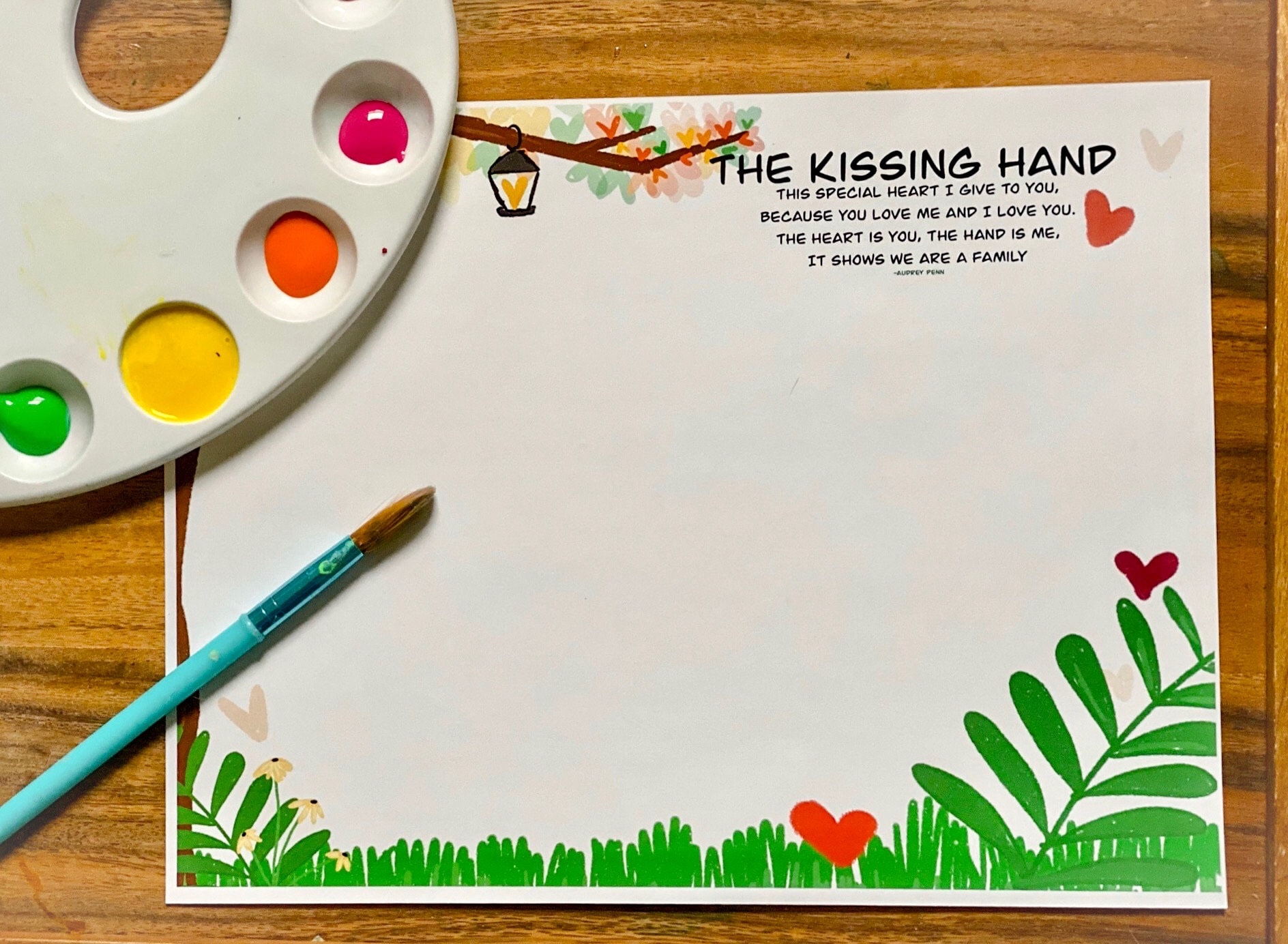 Kissing Hand Raccoon Handprint Craft - Etsy