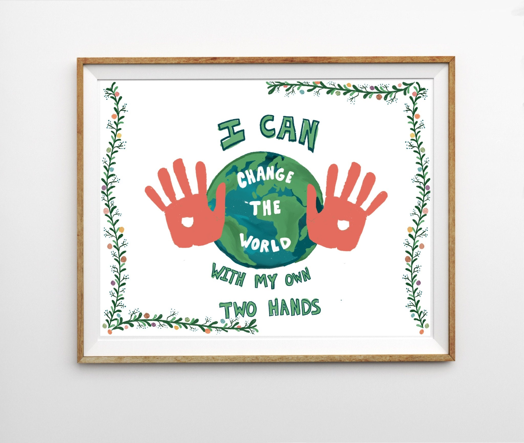 Change the World With My Own Two Hands Children’s Activity Handprint ...