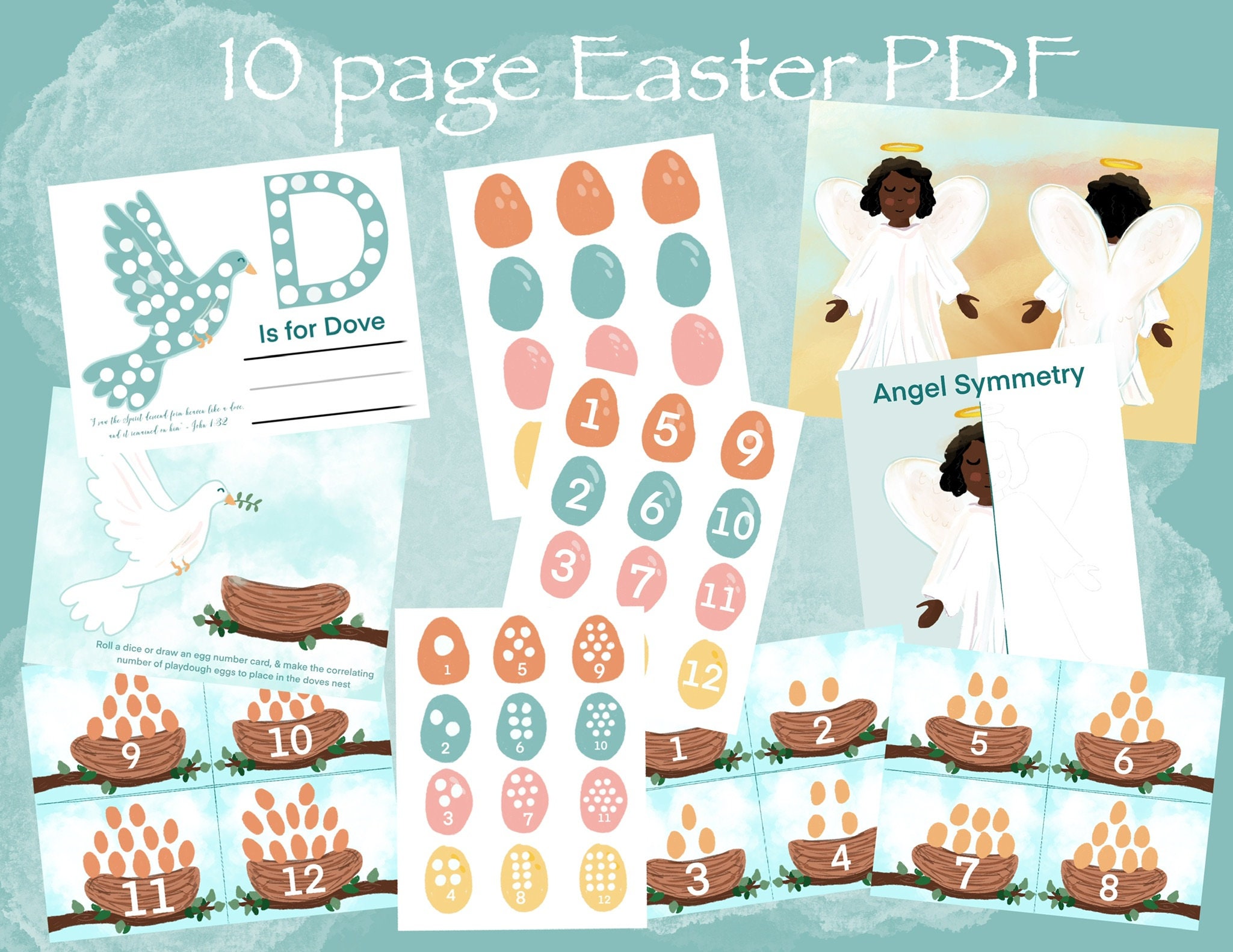 Easter Kids Printable Activity Pack, Instant Download, Spring Crafts ...
