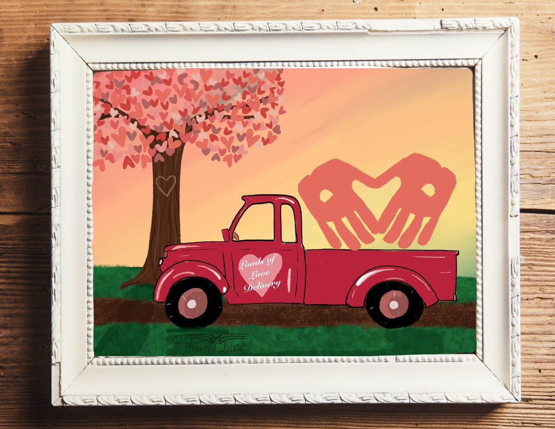 Valentine Truck, Handprint Craft, Loads of Love Activity, Kids Keepsake ...