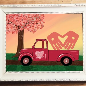 Valentine Truck, Handprint Craft, Loads of Love Activity, Kids Keepsake ...