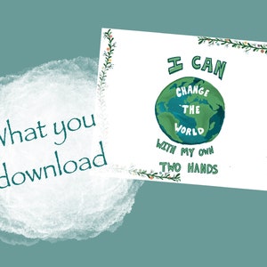 Change the World With My Own Two Hands Children’s Activity Handprint ...