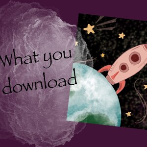 Spaceship Childrens Handprint Craft Room Decor Keepsake Space Rocket - Etsy