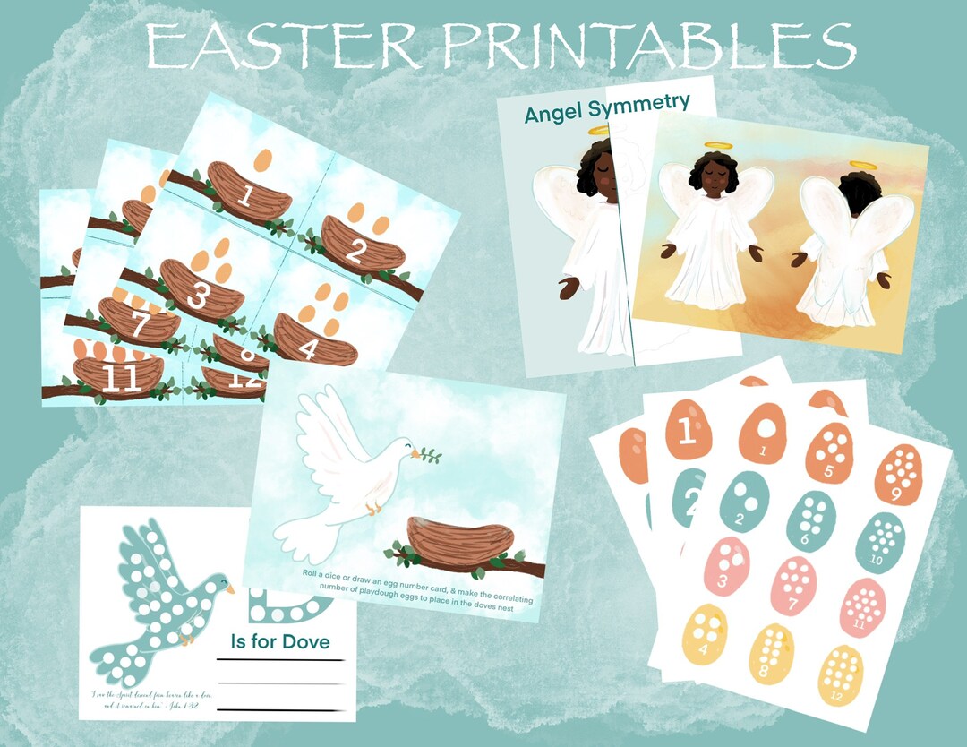Easter Kids Printable Activity Pack, Instant Download, Spring Crafts ...