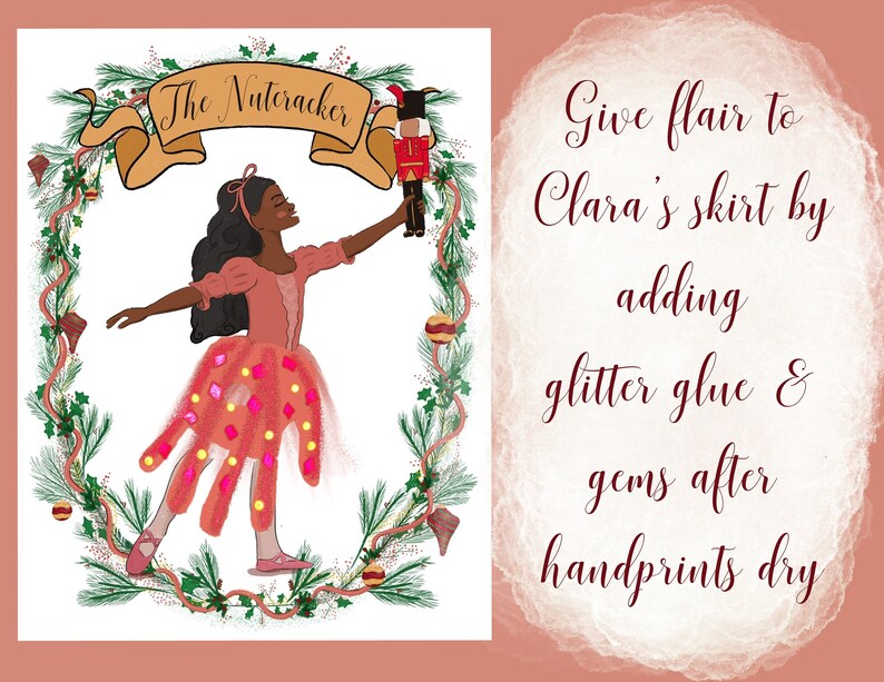Nutcracker Kids Art Print Craft Keepsake PRINTABLE Christmas Decor ...
