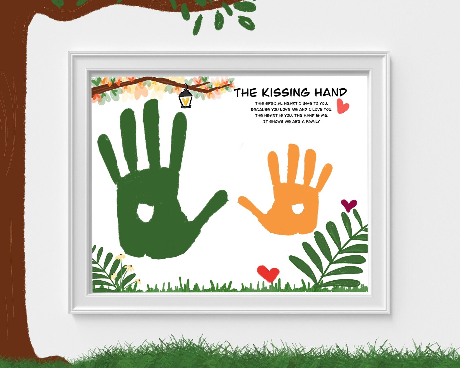 Kissing Hand Raccoon Handprint Craft - Etsy
