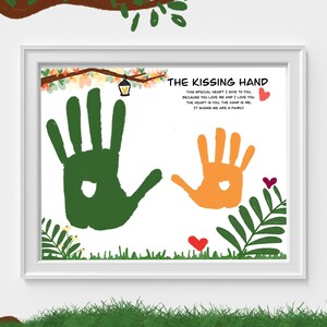 Kissing Hand Raccoon Handprint Craft - Etsy