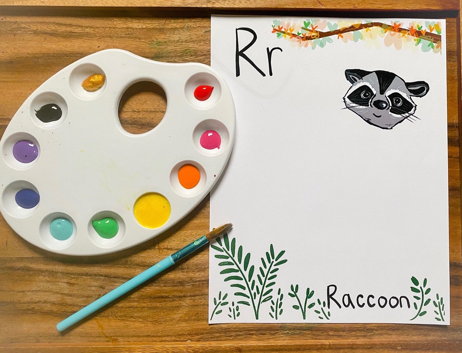Kissing Hand Raccoon Handprint Craft - Etsy