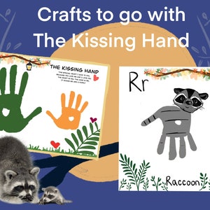 Kissing Hand Raccoon Handprint Craft - Etsy