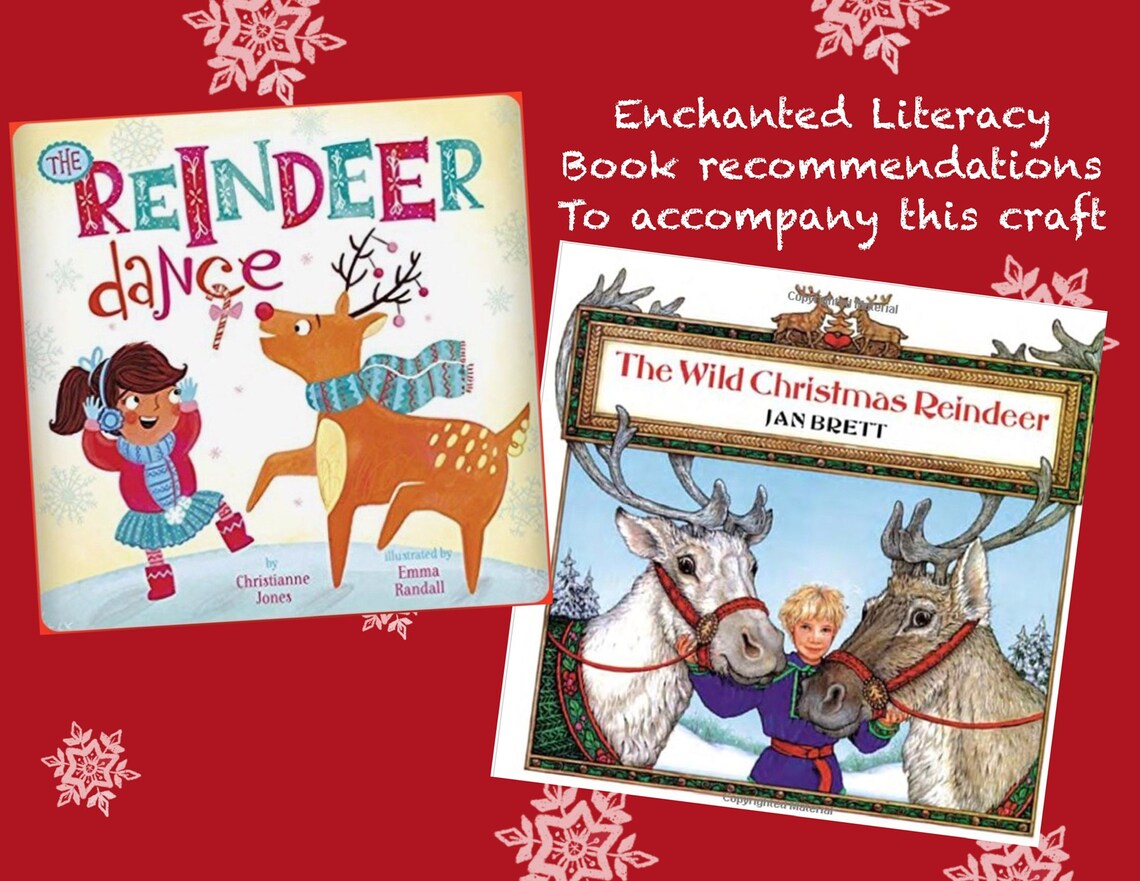 Reindeer Handprint Art Craft Pink PRINTABLE Christmas Decor - Etsy