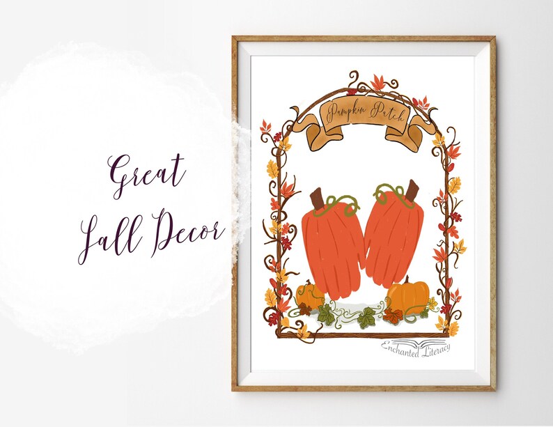 Pumpkin Patch Handprint Kids Craft - Etsy