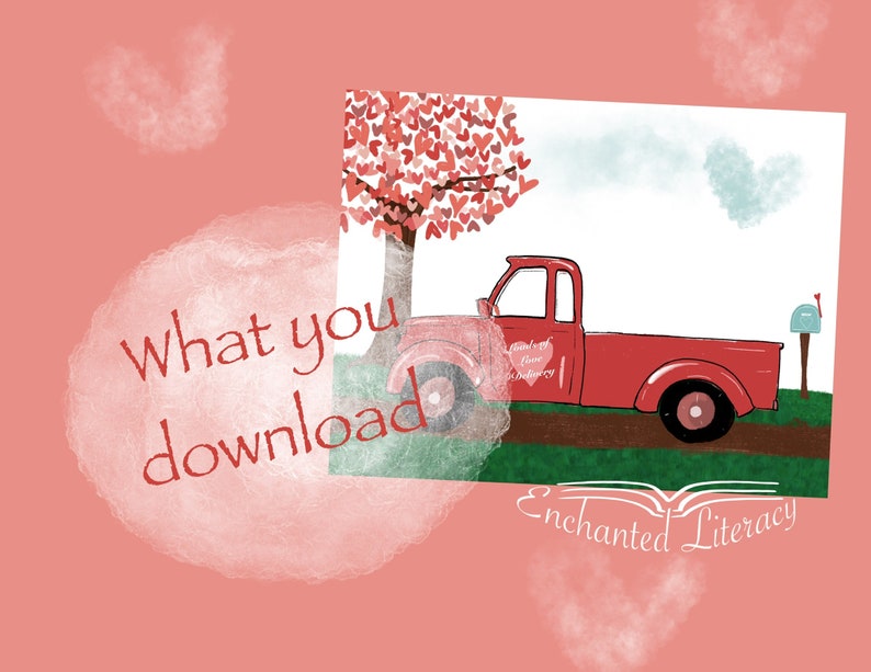 Valentine Truck, Handprint Craft, Loads of Love Activity, Kids Keepsake ...