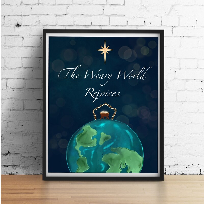 Weary World Rejoices - Etsy