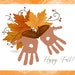 Autumn Acorn Handprint Kids Craft - Etsy