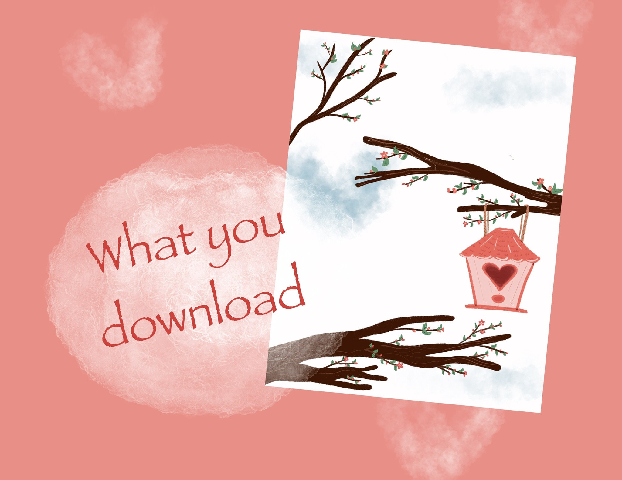 Love Birds, Valentine Handprint Activity, Kids Craft, Instant Download ...