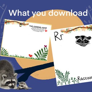 Kissing Hand Raccoon Handprint Craft - Etsy