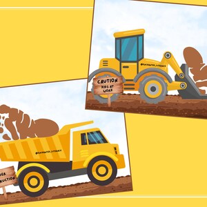 Construction Site Hand Footprint Keepsake Artwork - Etsy