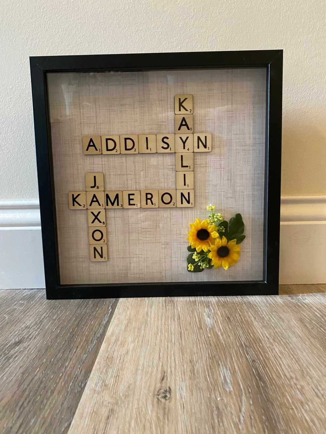 Personalized Scrabble Shadow Box - Etsy