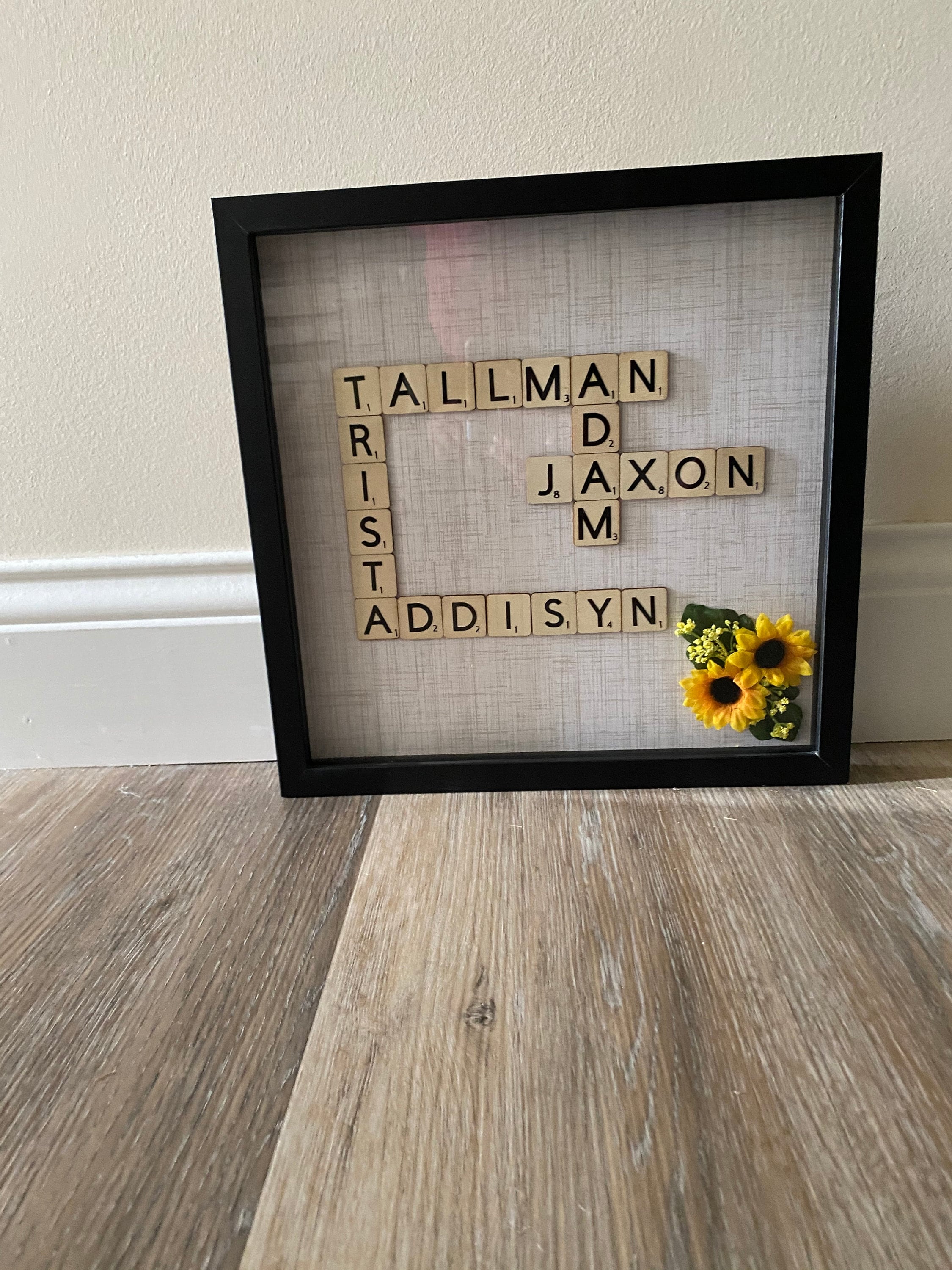 Personalized Scrabble Shadow Box - Etsy