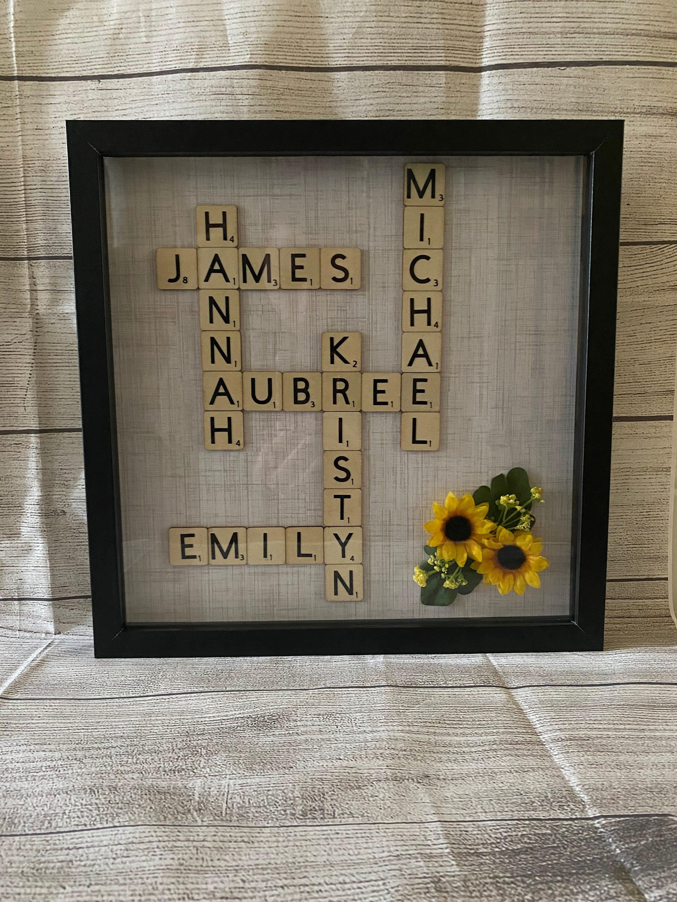 Personalized Scrabble Shadow Box - Etsy