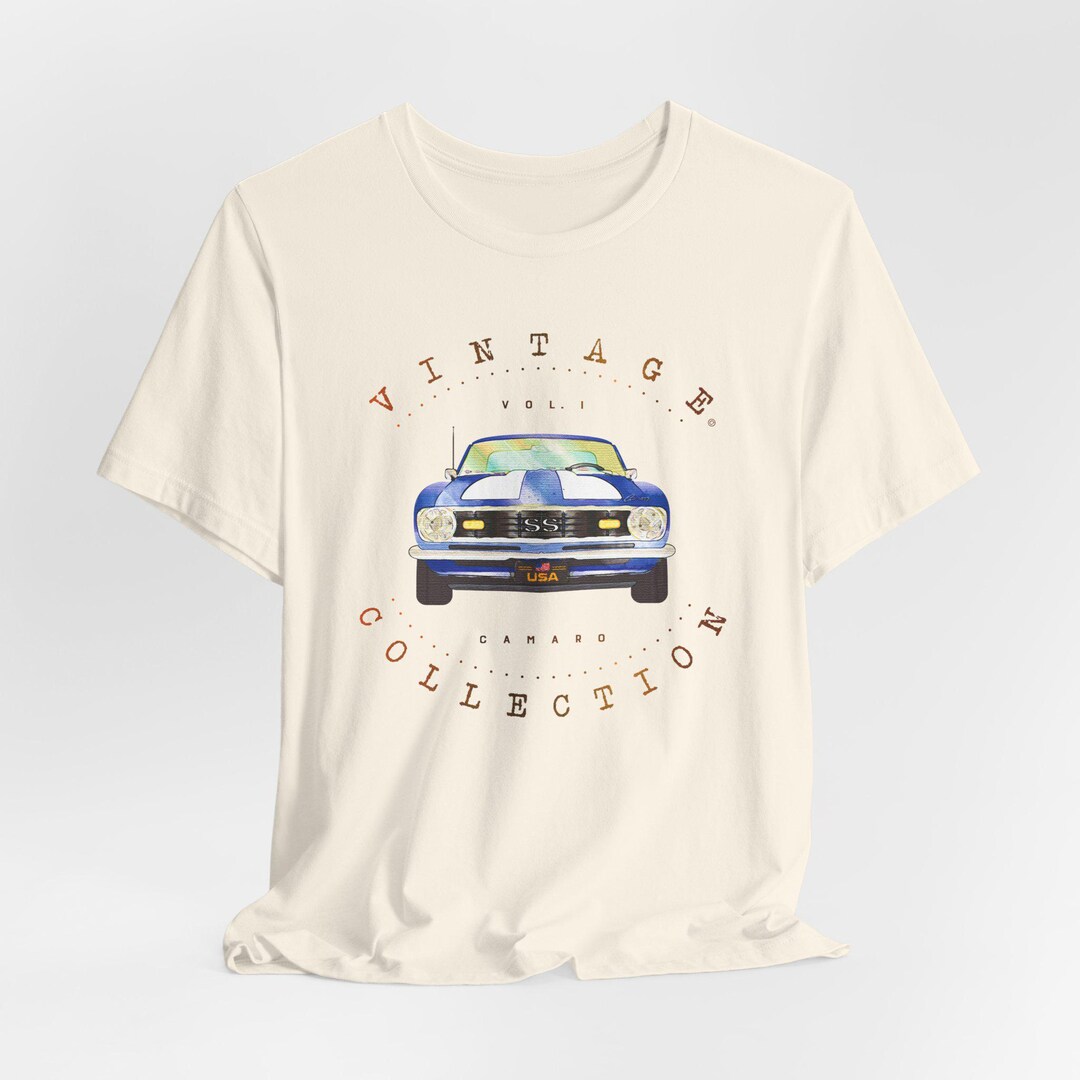 Camaro Classic Car Blue Chevrolet, Vintage Watercolor Illustration ...