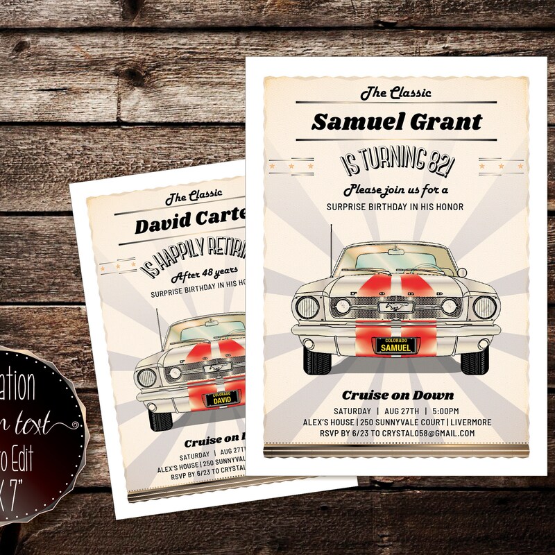 Car Retirement Party - Etsy