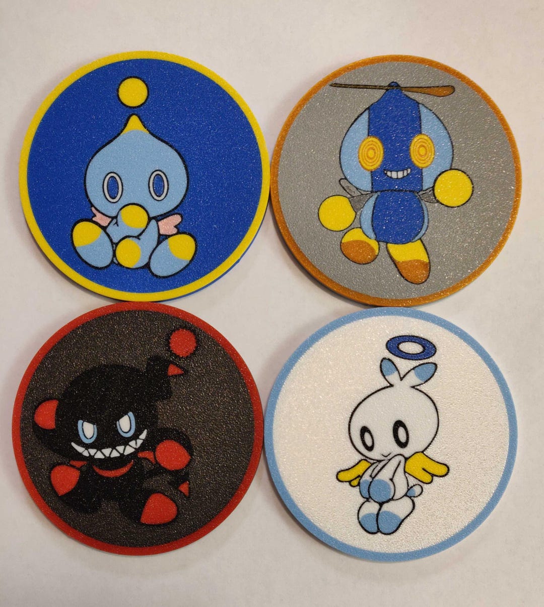Sonic - Chao Drink Coasters (set of 4) - Etsy