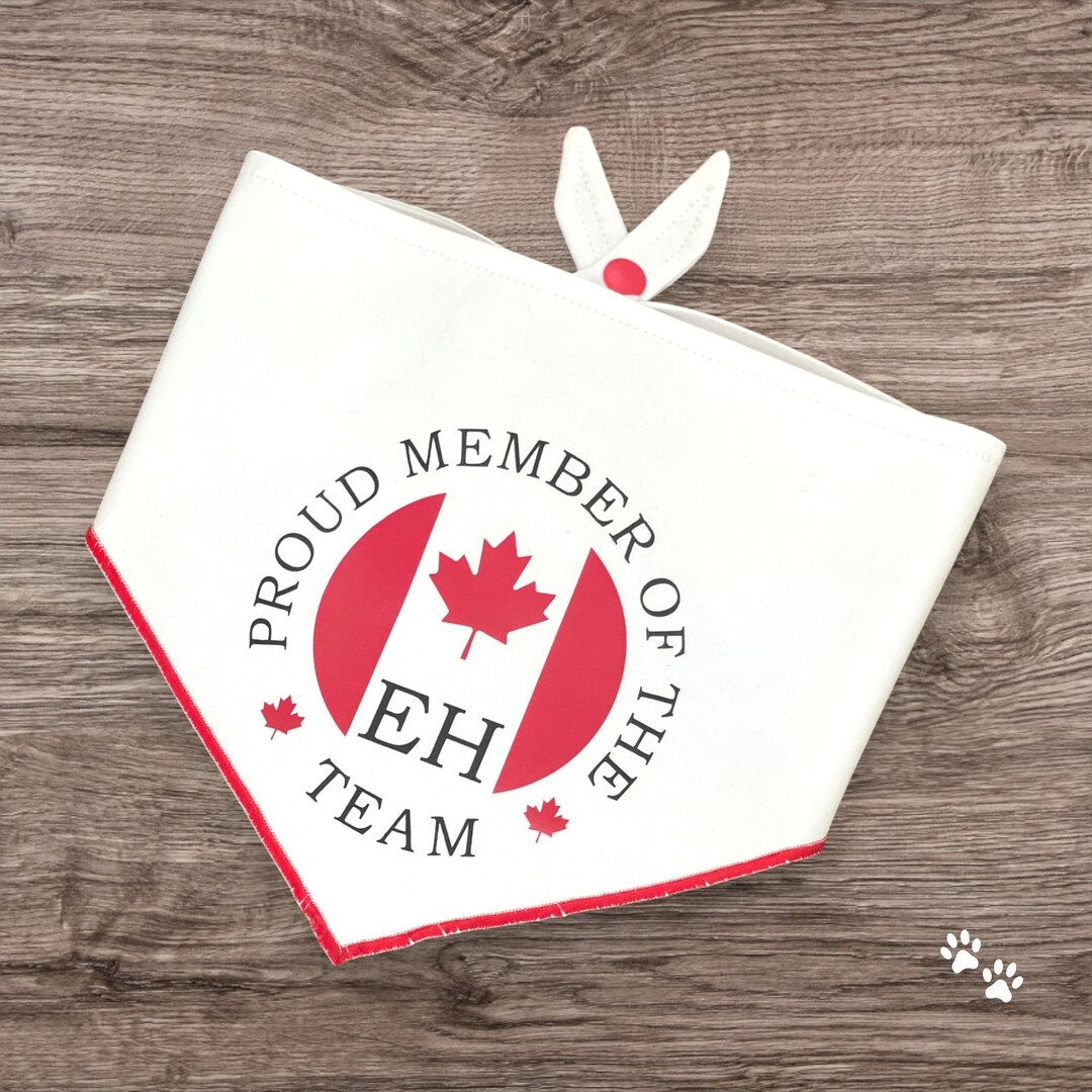 Proud Member of the EH Team Dog Bandana, Canadian Spirit Dog Bandana ...