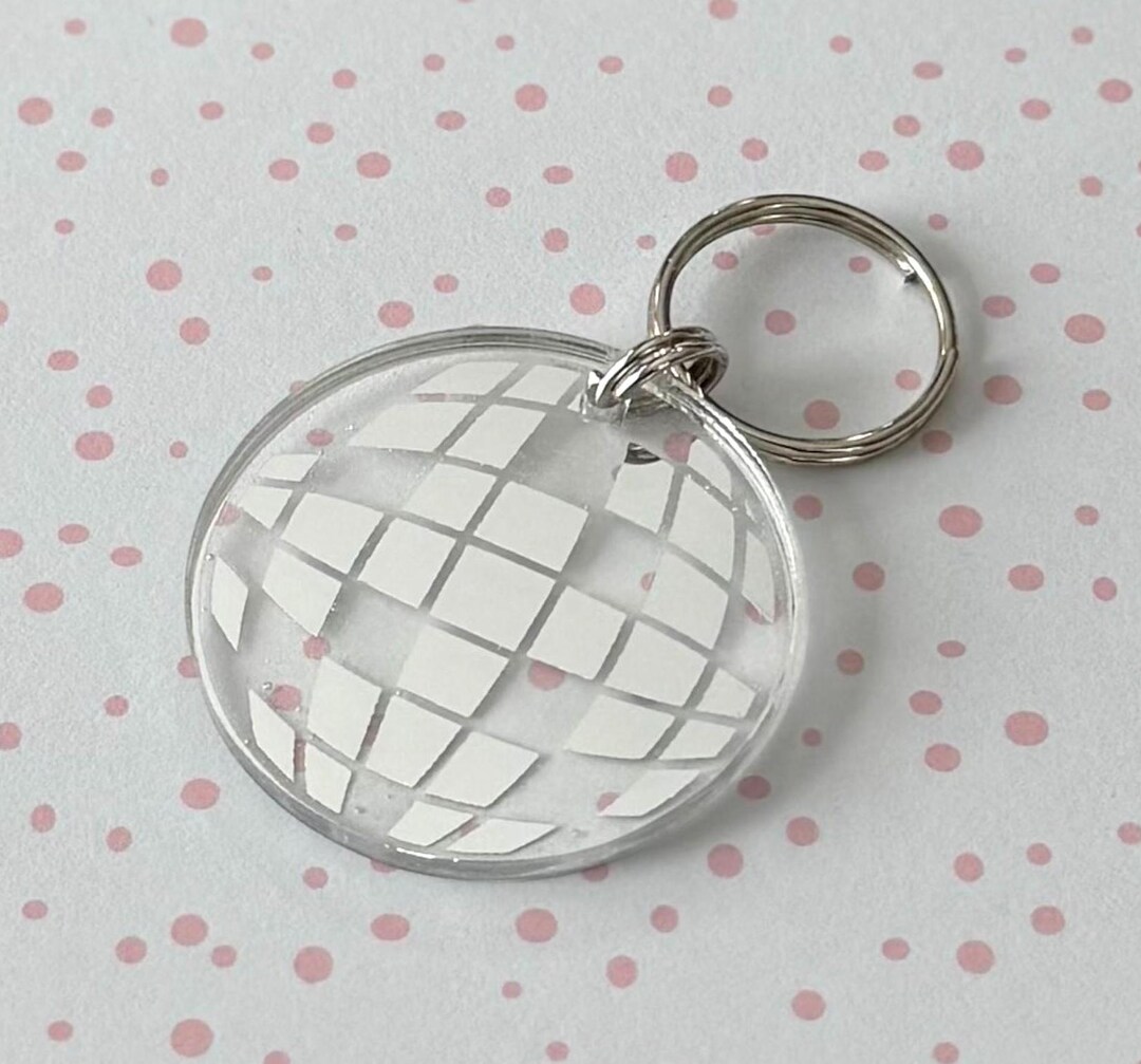 Mirrored Acrylic Disco Dog Tag, Eras Disco Ball Dog Tag, Cute Dog Pet ...
