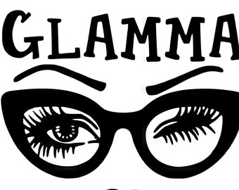 Glamma Svg File Grandma Glamorous Gorgeous - Etsy