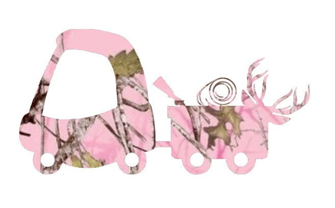 Pink Camo Car & Trailer - Etsy