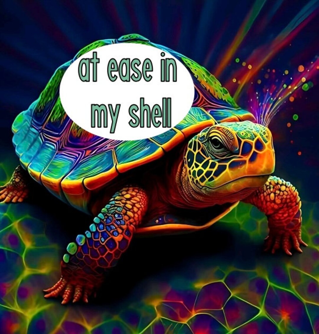 At Ease in My Shell Sublimation Image - Etsy