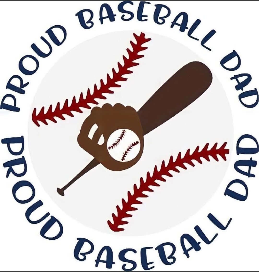 Proud Dad of Baseball SVG - Etsy