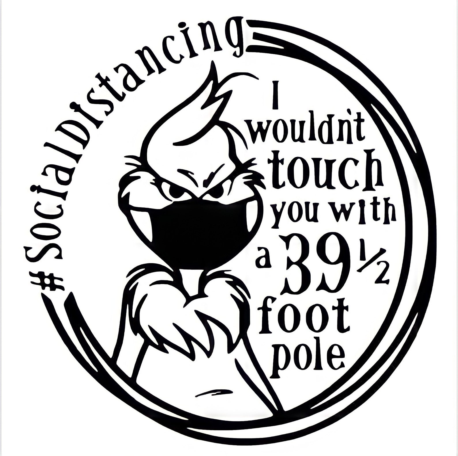 Social Distance SVG - Etsy