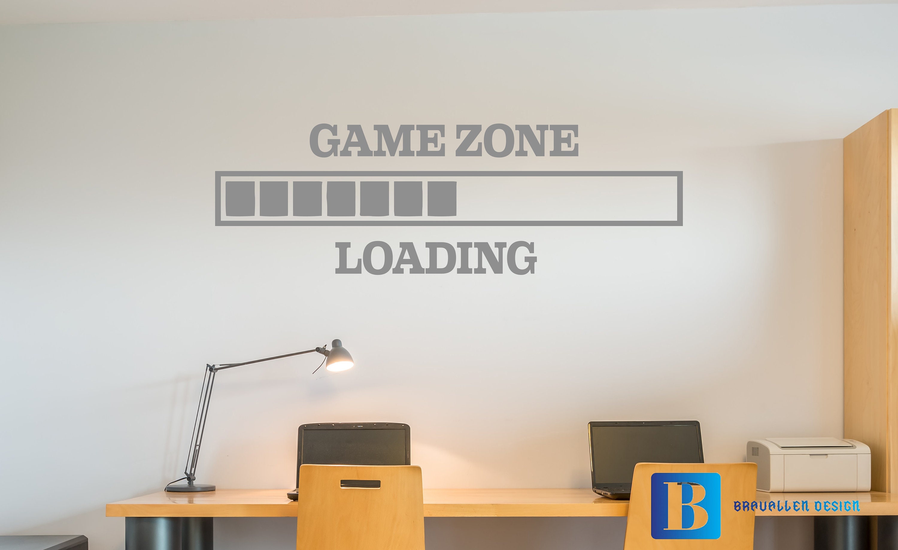 Game Zone Loading Boys Bedroom Gaming Room Wall Art Vinyl - Etsy UK