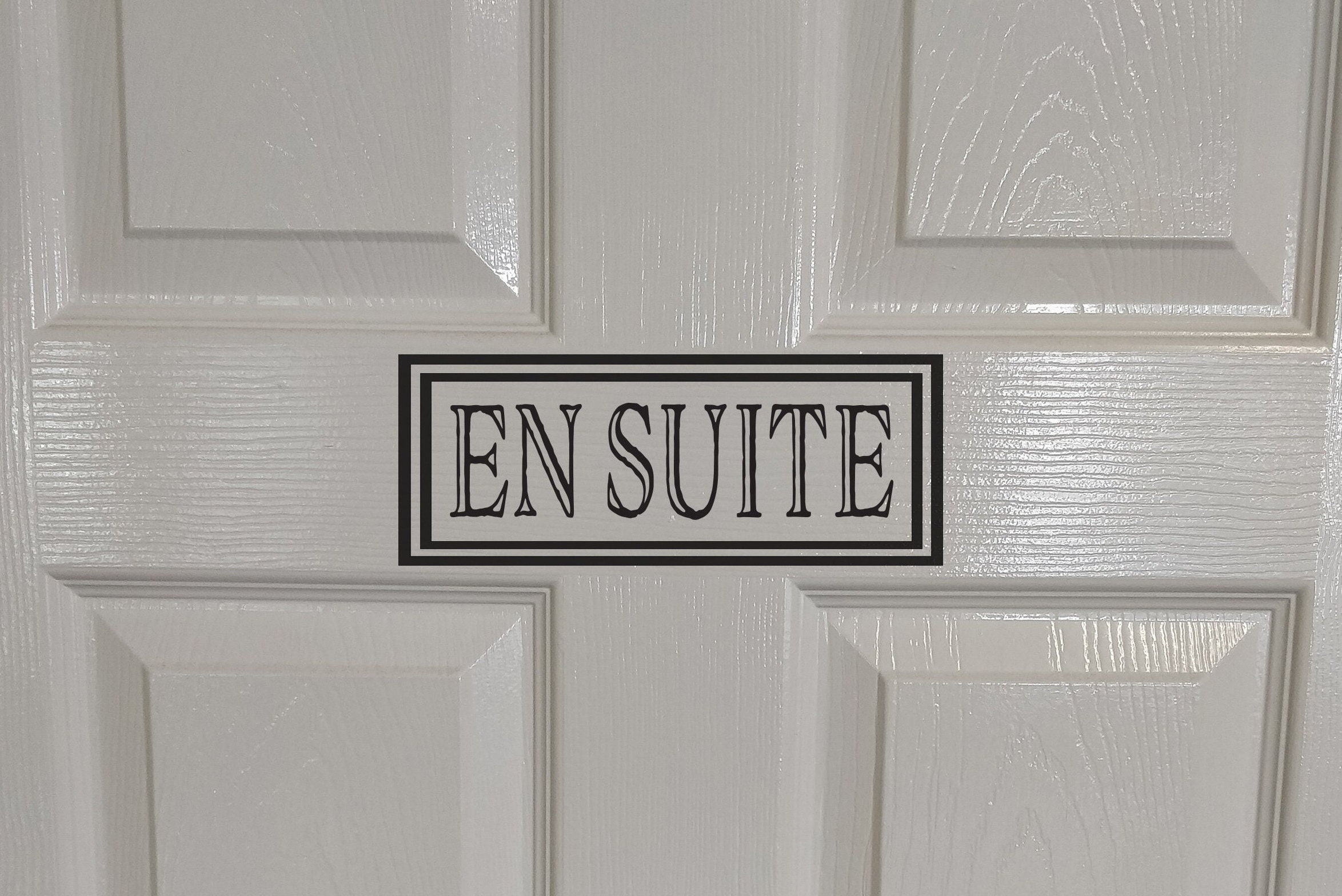 En Suite Door Decal Matt Vinyl Decal Sticker for Home En | Etsy UK