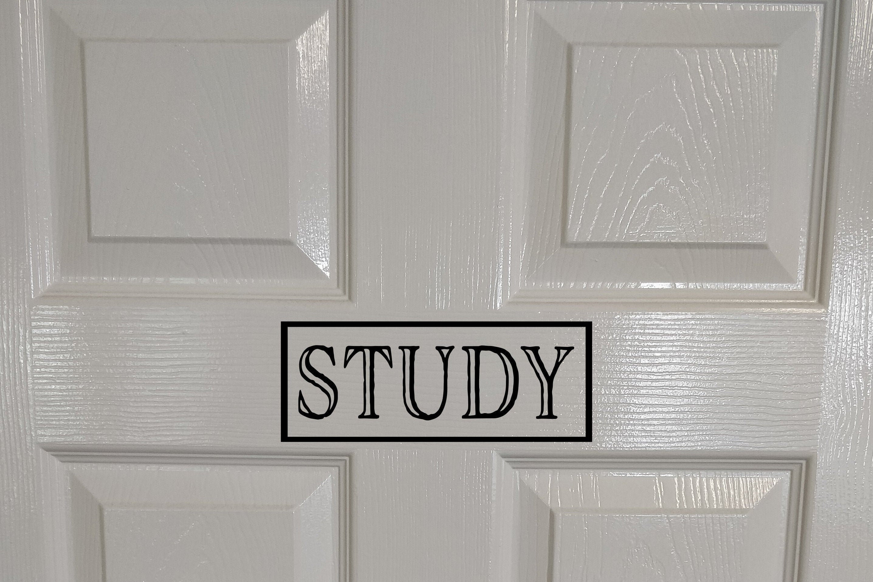 Study Door Decal Matt Vinyl Decal Sticker for Home Study - Etsy