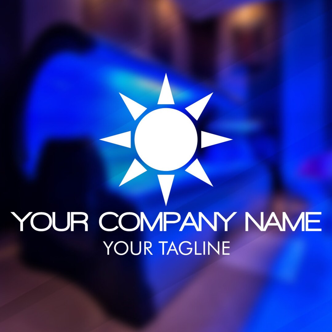 Sunbed Tanning Salon Tan Window Stickers Company Name Personalised ...