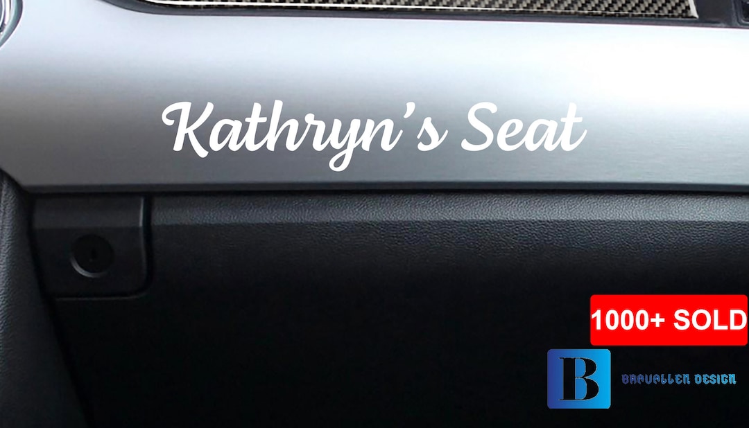 Girlfriends Name Seat Sticker for Car, Name Decal for Car, Relationship ...