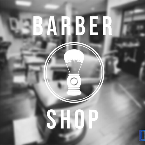 Barber Shop Wall Sign Window Sign Decal Sticker Wall/window - Etsy UK