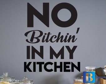 Funny Kitchen Decal - Etsy UK