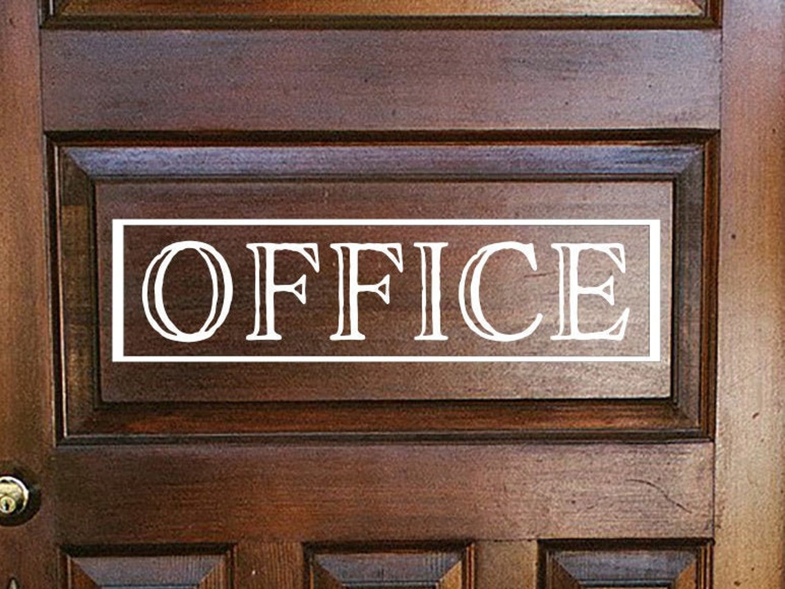 Office Door Decal Matt Vinyl Decal Sticker for Office Room - Etsy