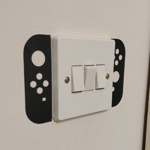 GAMING LIGHT SWITCH Controller - Kids Bedroom Vinyl Wall Decal Sticker ...