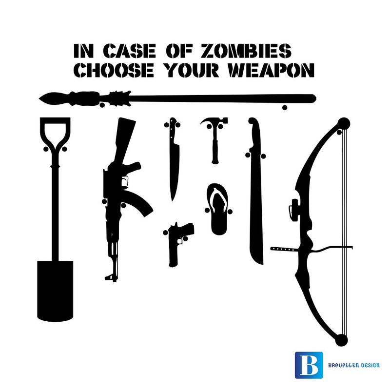 Zombie Weapon - Etsy