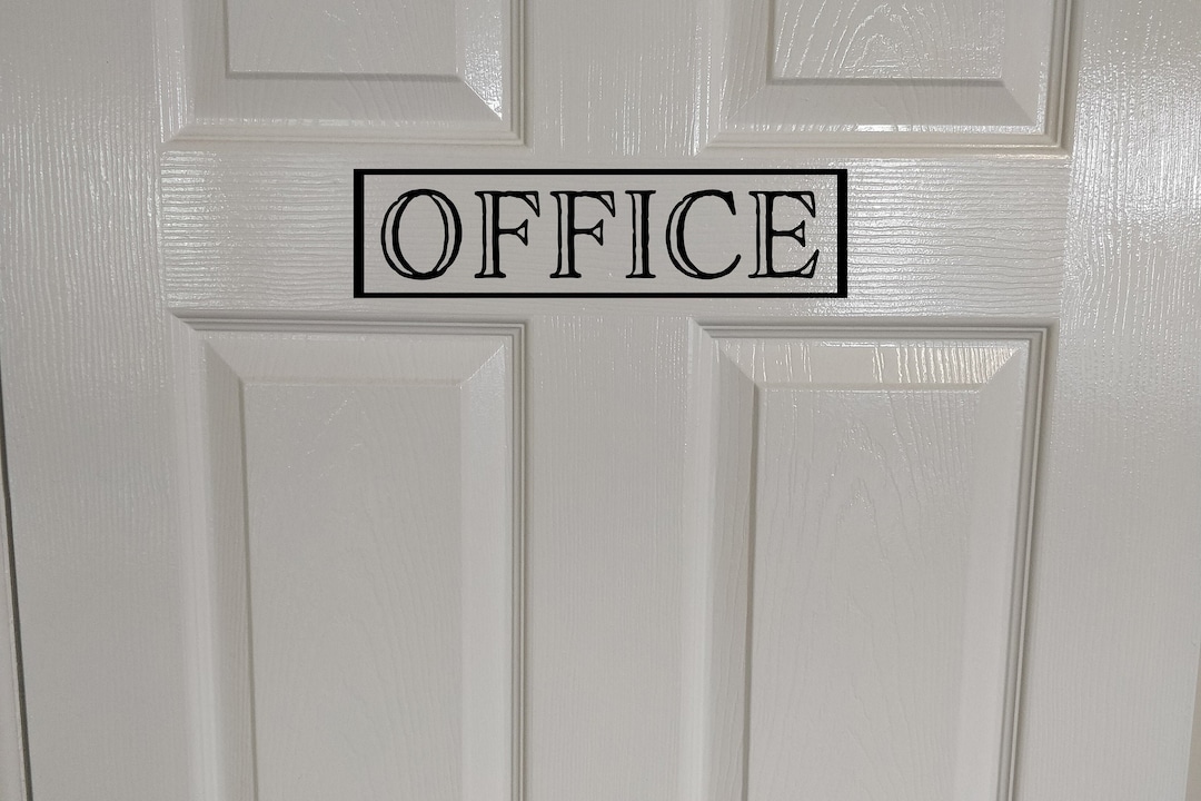 Office Door Decal, Matt Vinyl Decal Sticker for Office Room Door, Décor ...