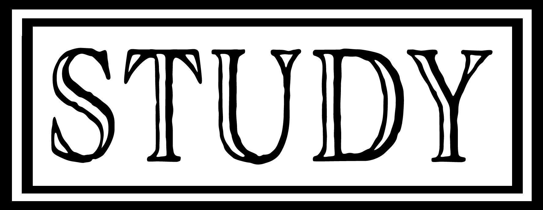 Study Door Decal, Matt Vinyl Decal Sticker for Home Study, Décor - Etsy