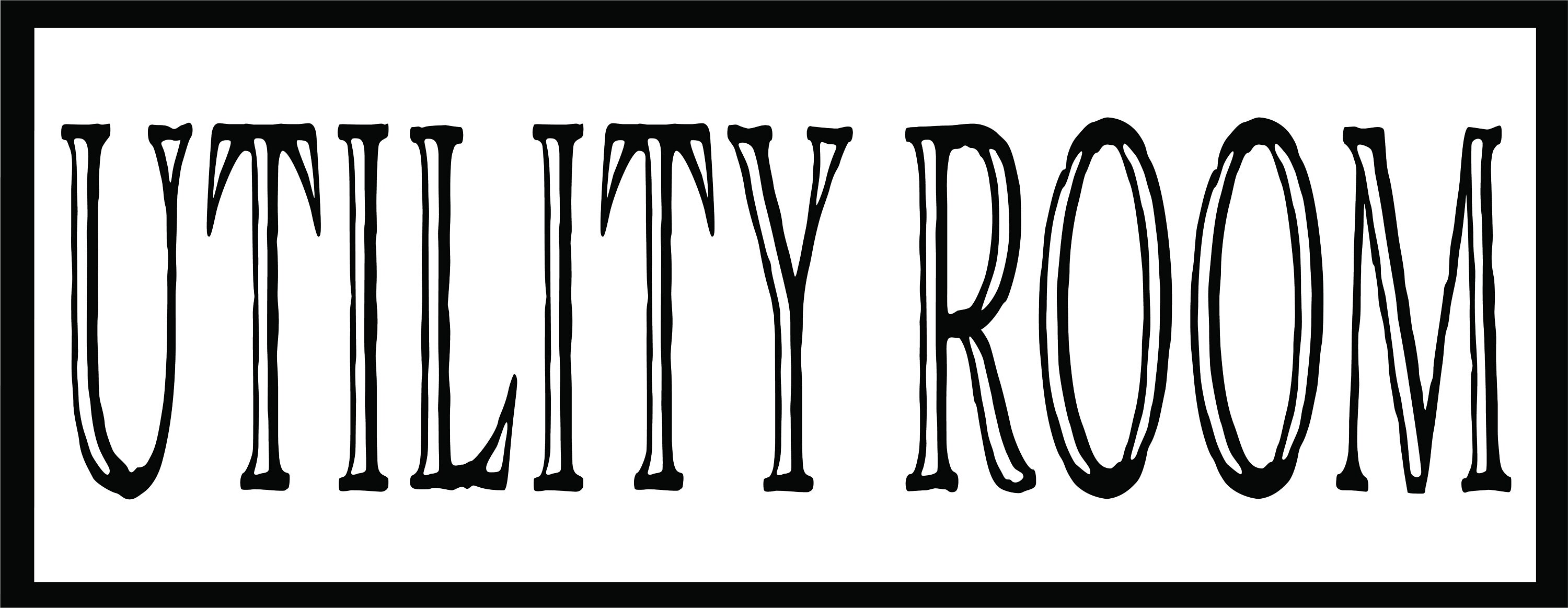 Utility Room Door Decal Matt Vinyl Decal Sticker for Home - Etsy UK